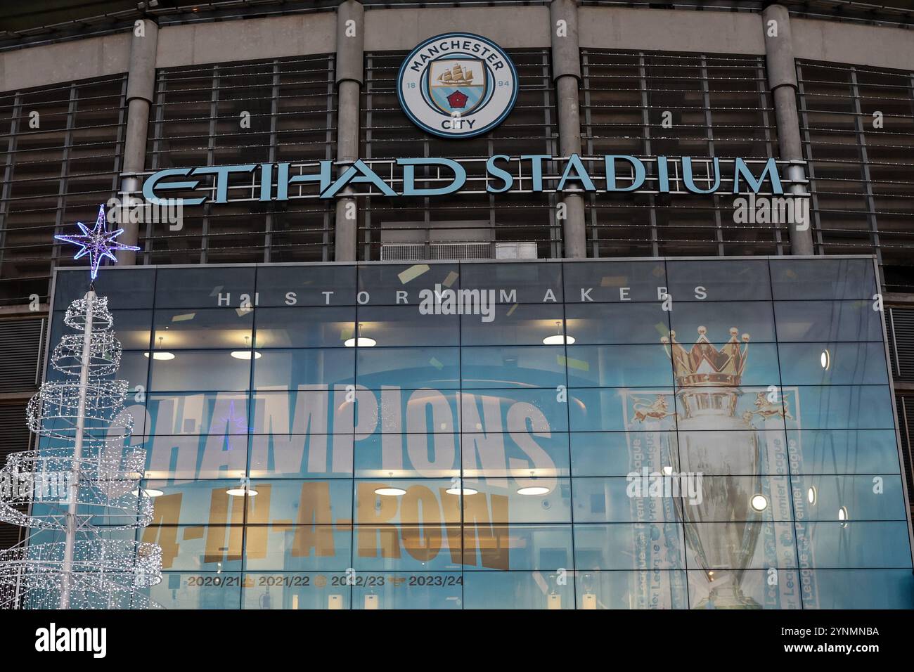 A general view of the Etihad Stadium during the UEFA Champions League ...