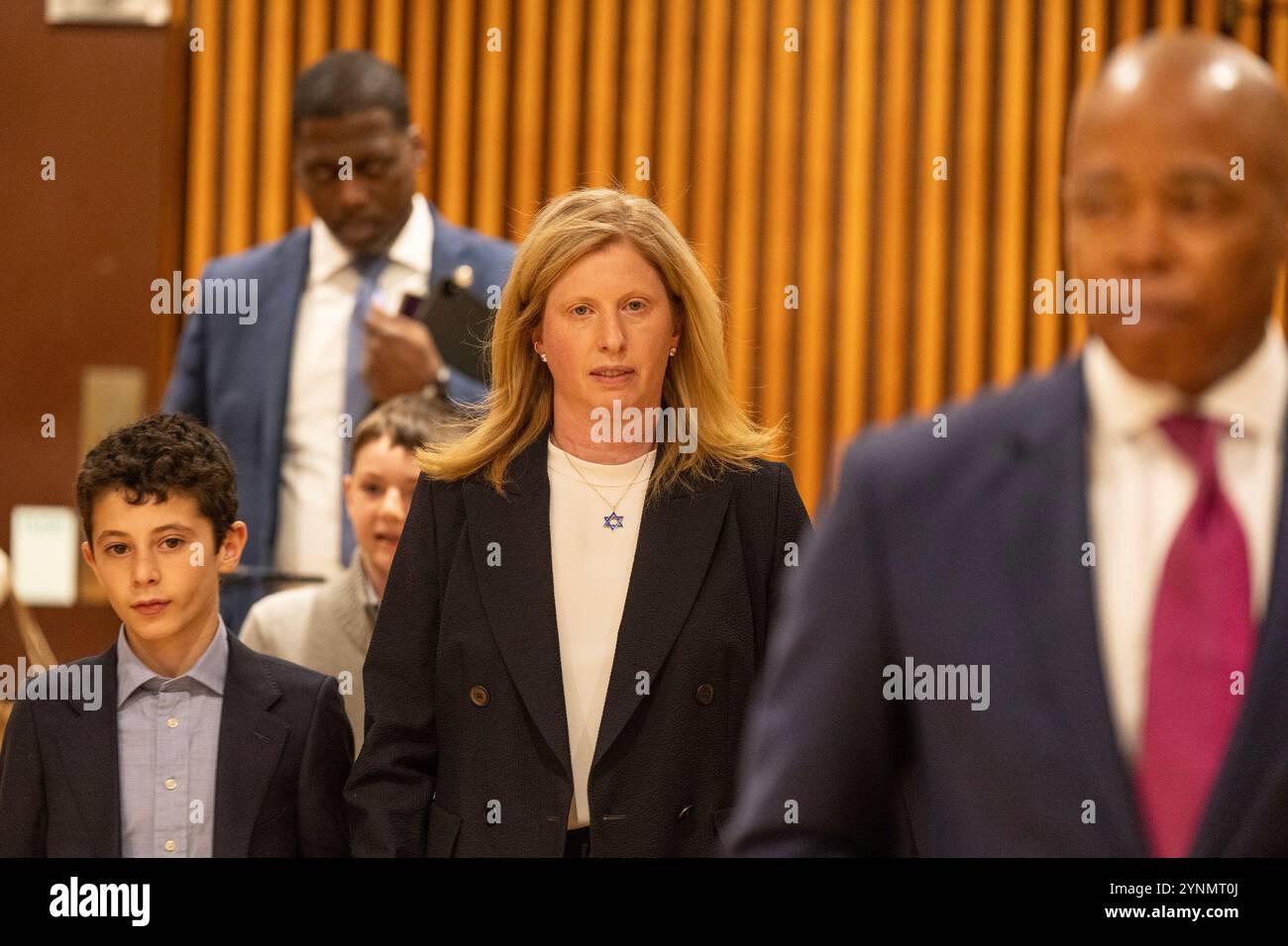 Jessica Tisch arrives for swearing ceremony as Police Commissioner by ...