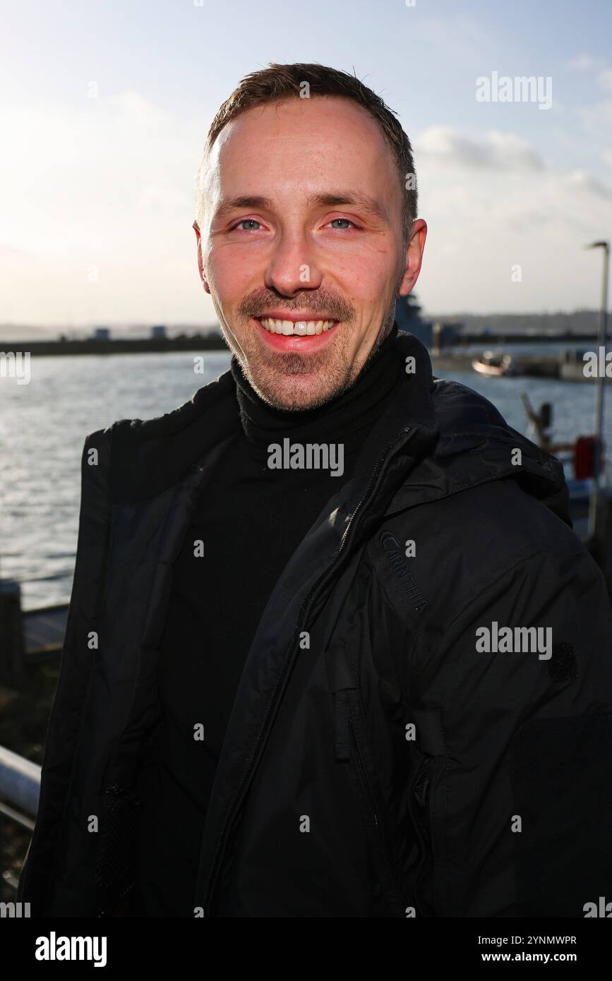 PRODUCTION - 26 November 2024, Schleswig-Holstein, Eckernförde: Patrick ...