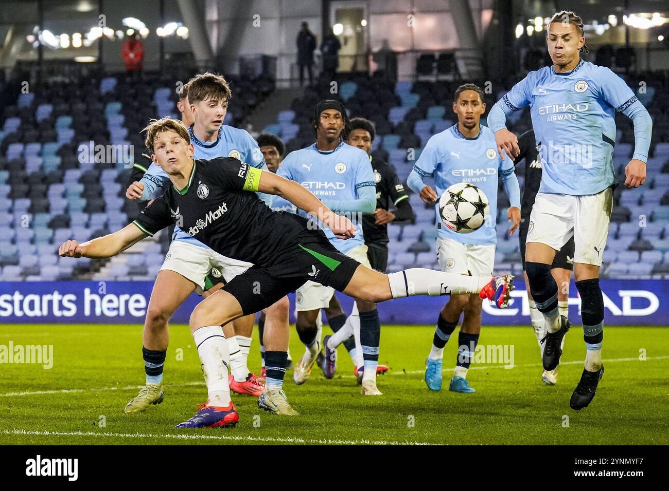 Manchester - Jan Plug of Feyenoord O19 during the fifth round of new ...
