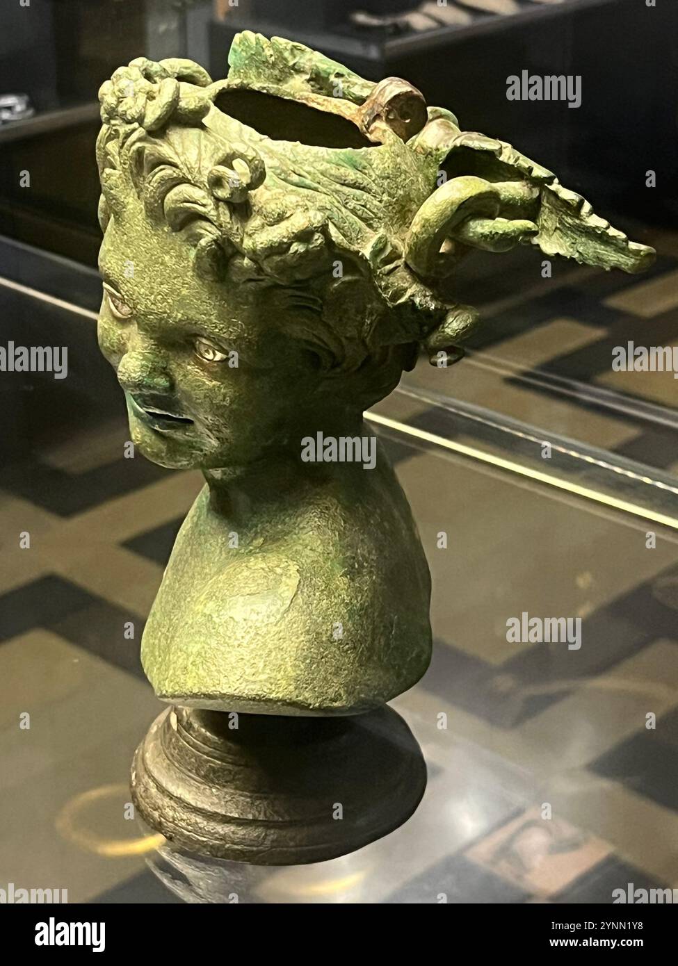 young Satir, Satir bust, figural art, bronze Satir, Tracian, Greek ...