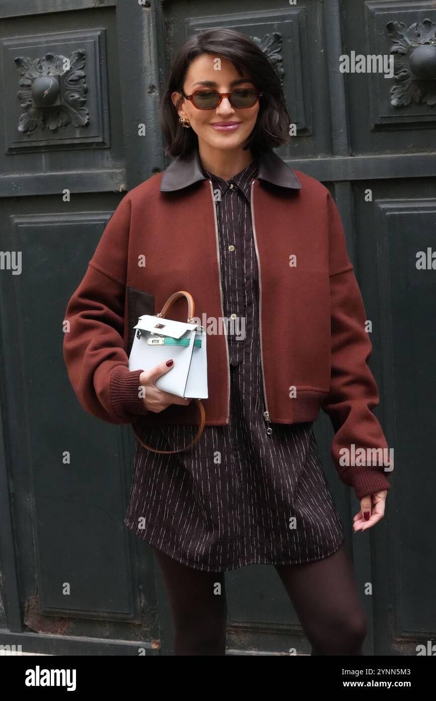 Alexandra Pereira attends Hermes fashion show during Paris Fashion Week ...