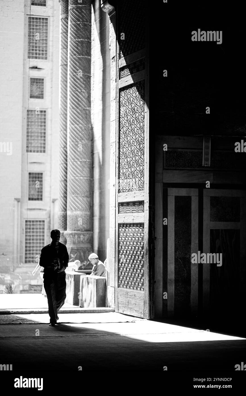 White mosque in historic Black and White Stock Photos & Images - Alamy