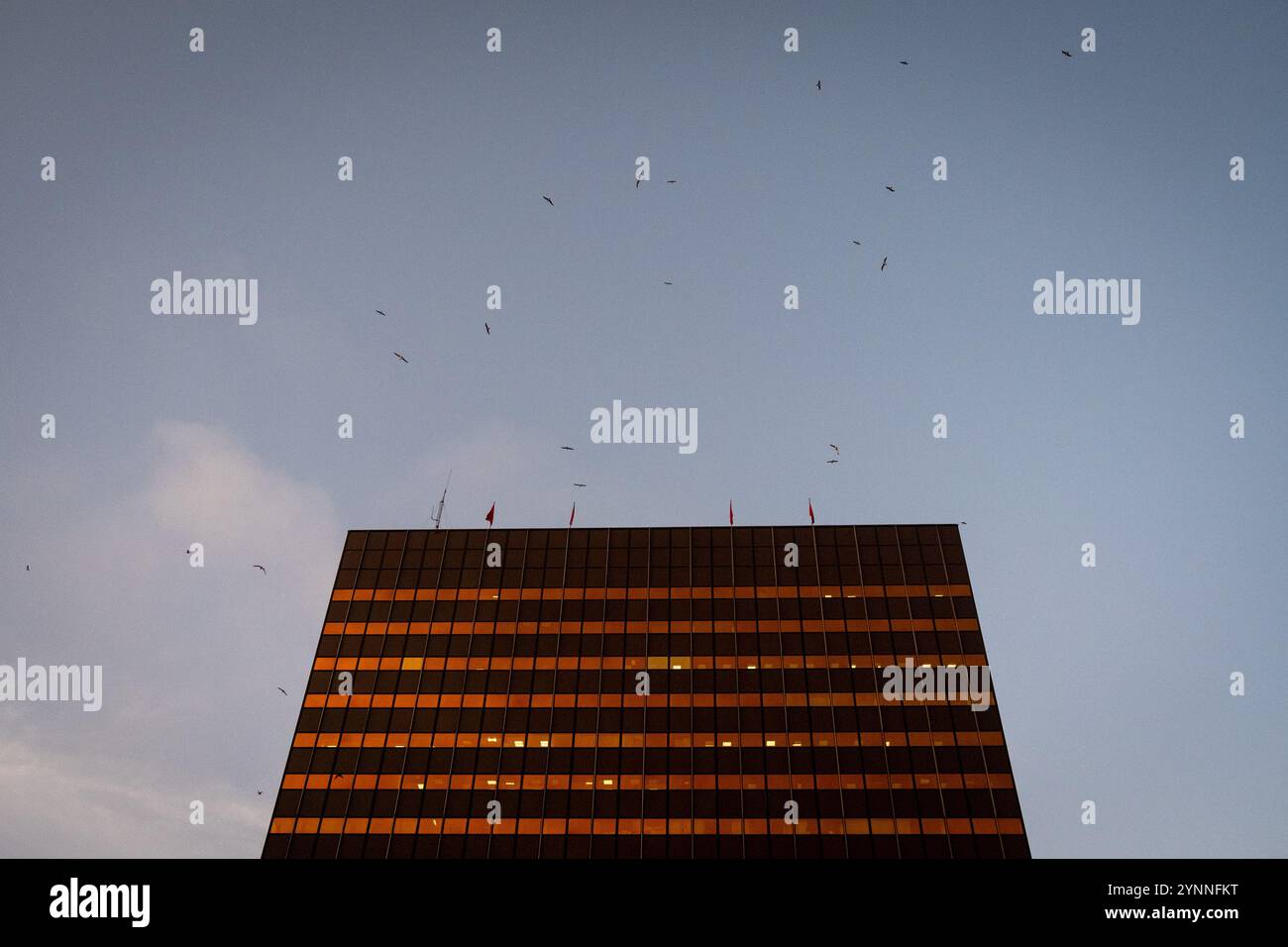Residential building showing the city s population density in ...