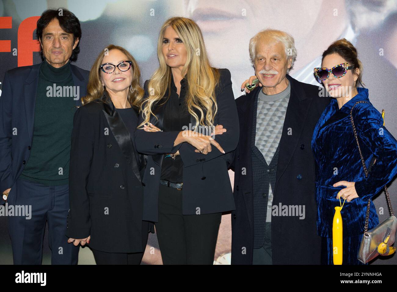 Turin, Italy. 26th Nov, 2024. Left to right: Giulio Base, Ornella Muti ...