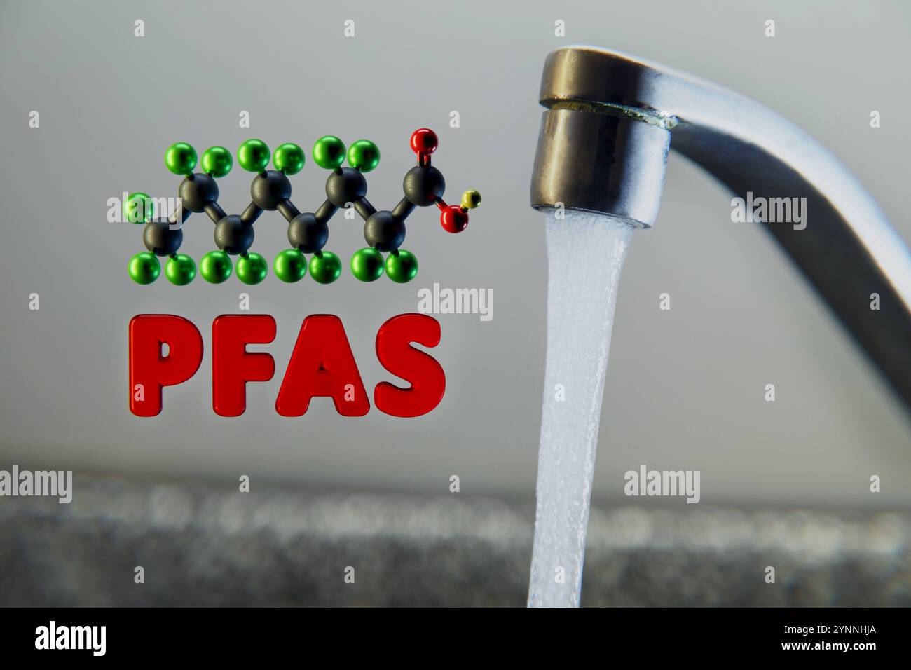 Tap water contaminated with PFAS - Per- and polyfluoroalkyl substances ...