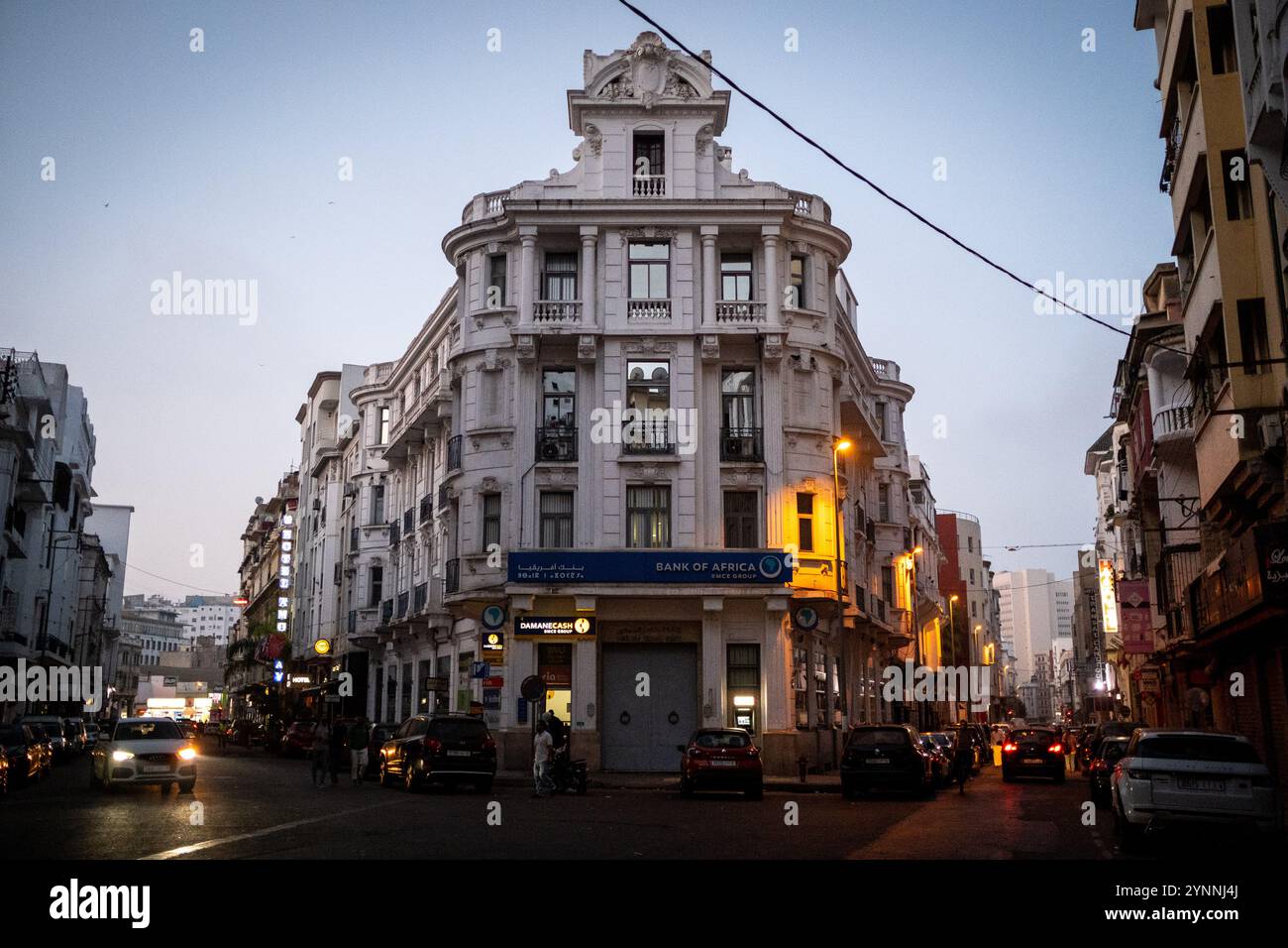 Residential building of neo-Moorish architecture showing the density of ...