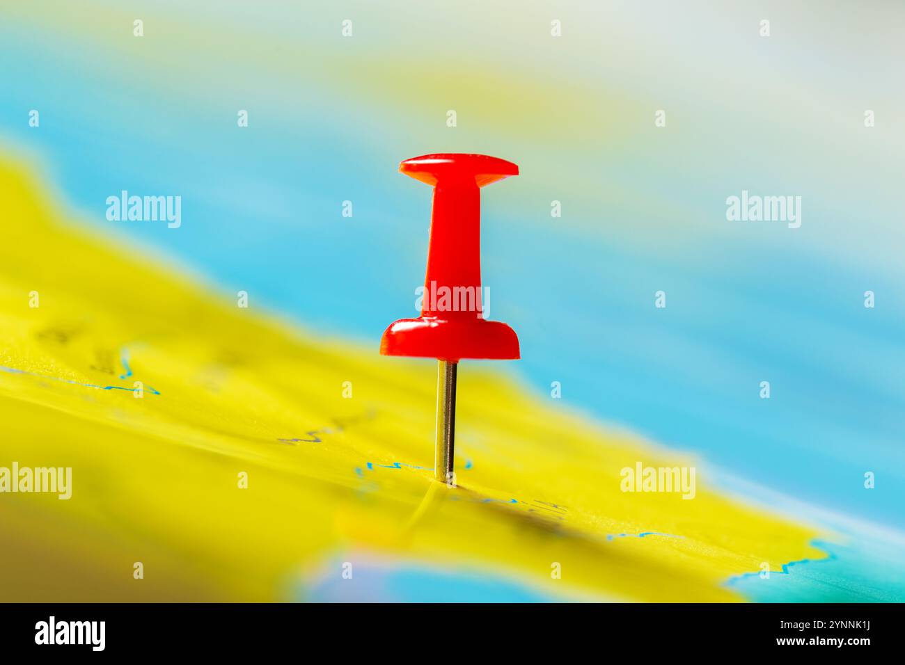 Travel destination points on a map Stock Photo - Alamy