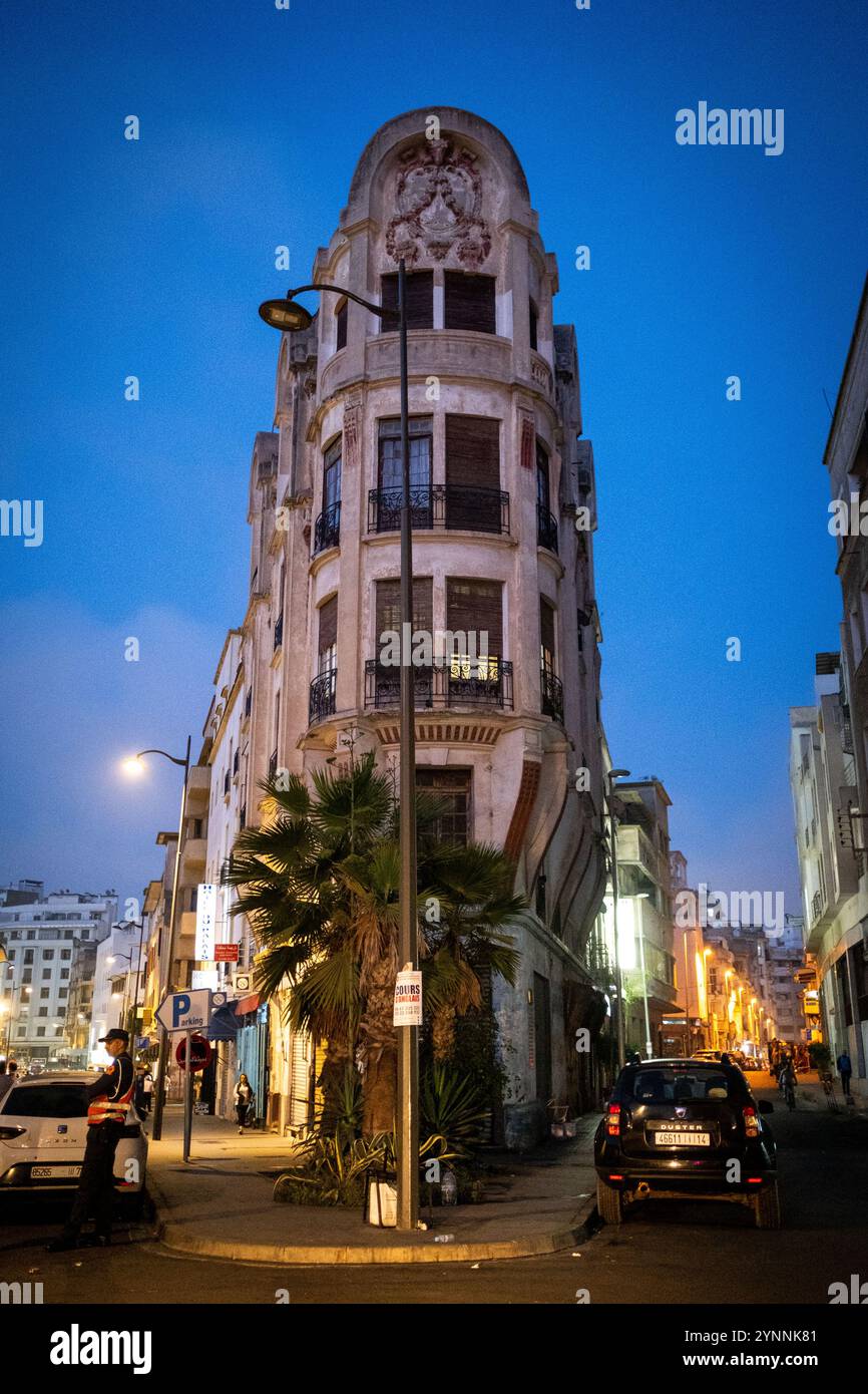 Residential building of neo-Moorish architecture showing the density of ...