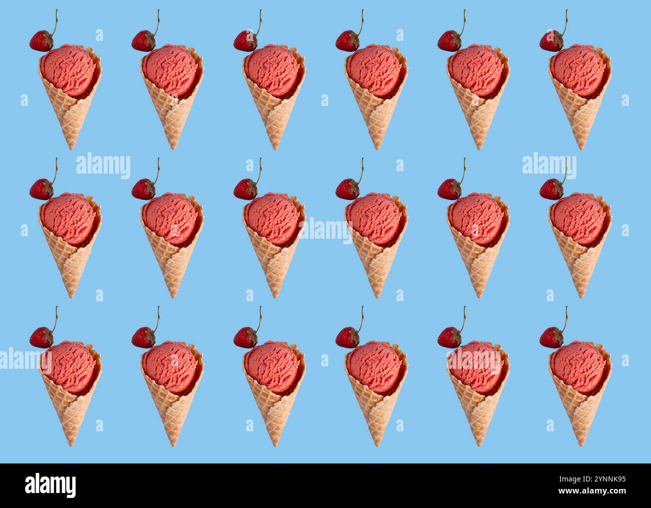 Ice cream repeating pattern hi-res stock photography and images - Alamy