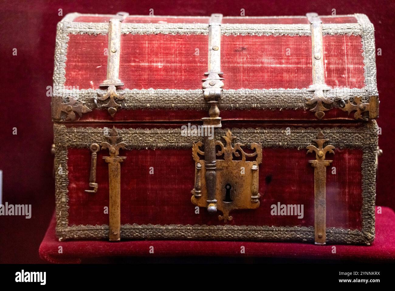Medieval chest from the 16th century, attributed to Doña Eylo, wife of ...