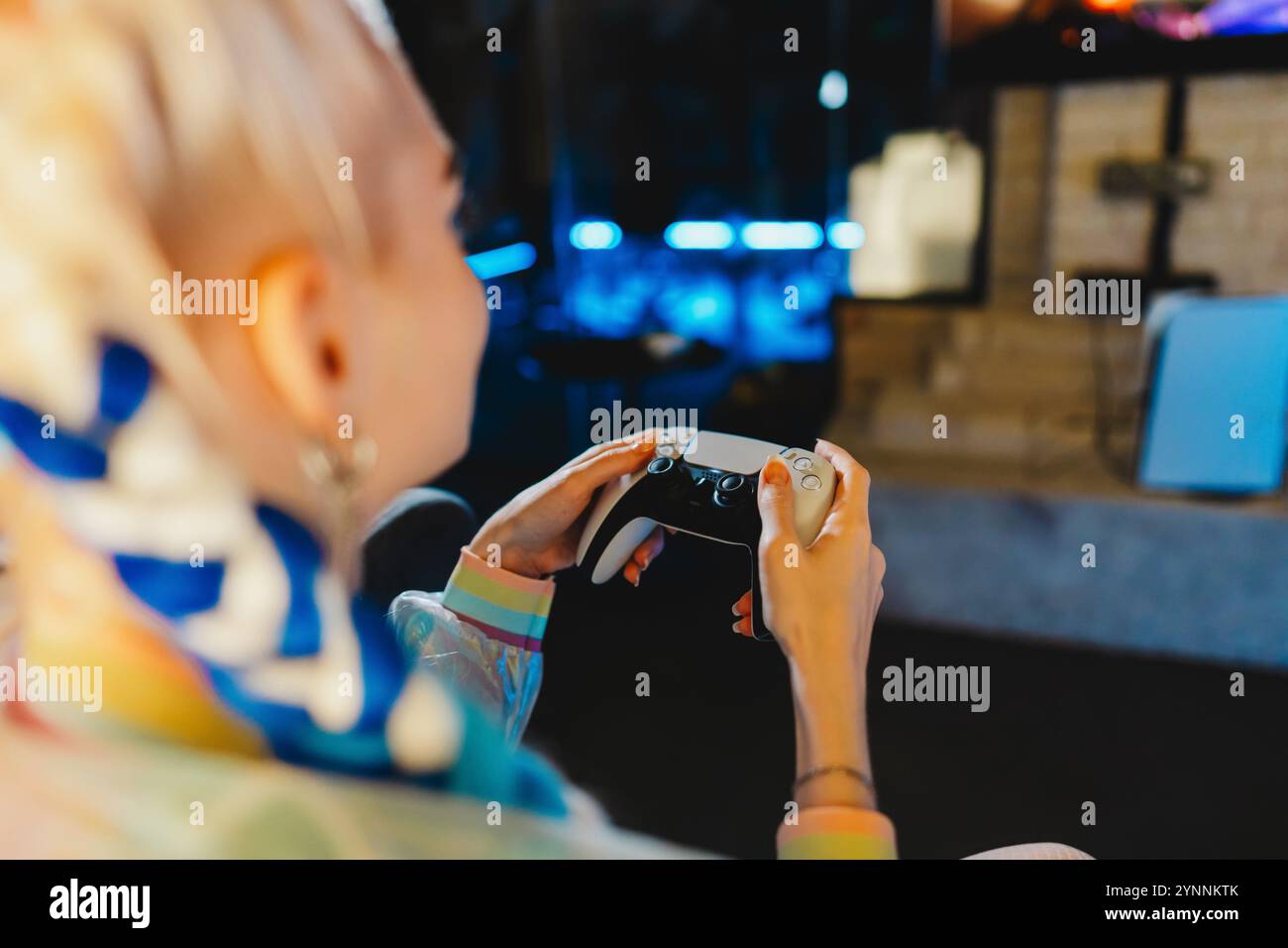 Engaging in an exciting gaming session at a modern entertainment venue ...