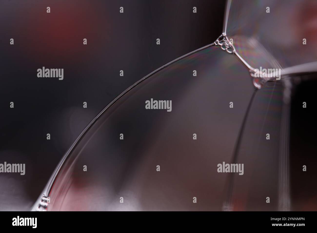 Silver liquid connections, bubble in macro, movement of liquid in a ...