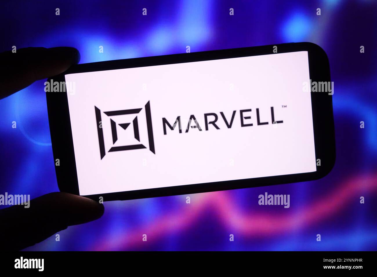 In this photo illustration, the Marvell Technology Group company logo ...