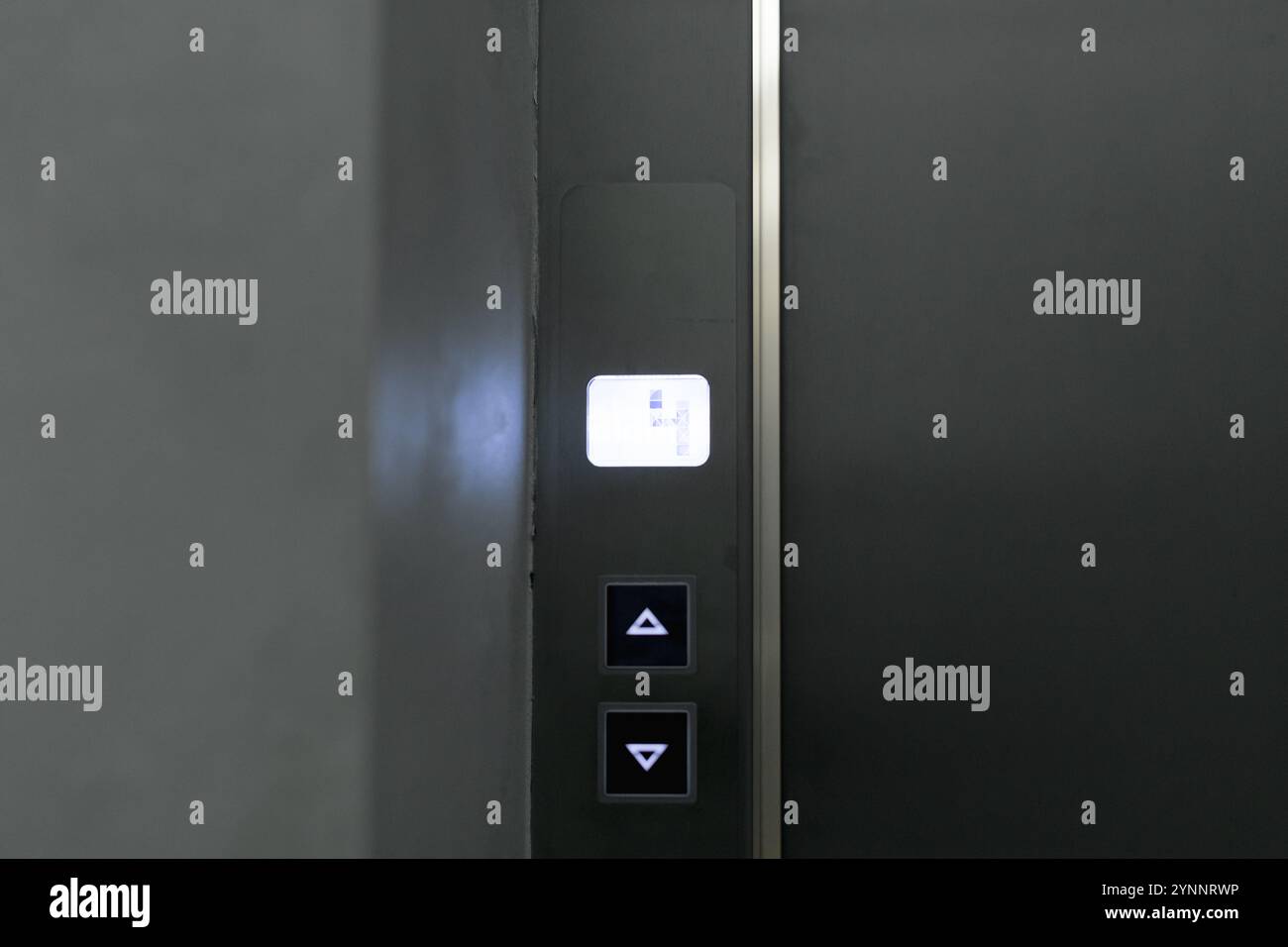 Elevator buttons panel close up Stock Photo - Alamy