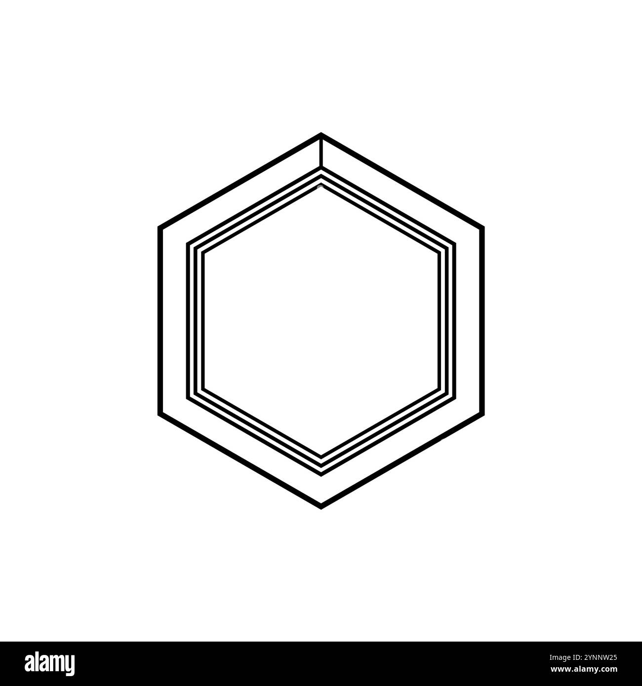 Hexagon with simple, mystical symbols Stock Vector Image & Art - Alamy