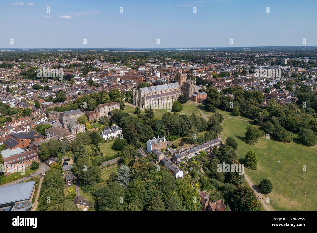 St albans cathedral aerial hi-res stock photography and images - Alamy