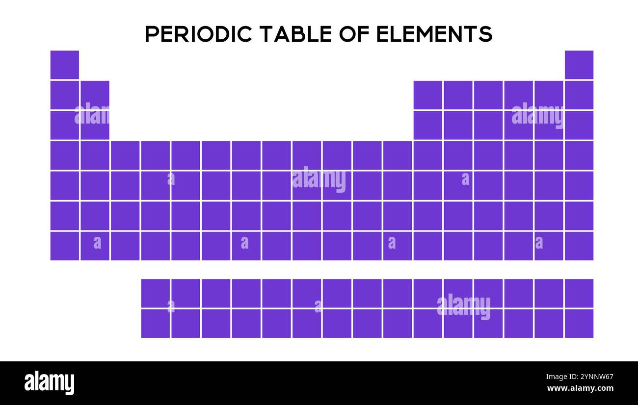 Periodic table with colorful details for educational purposes Stock ...