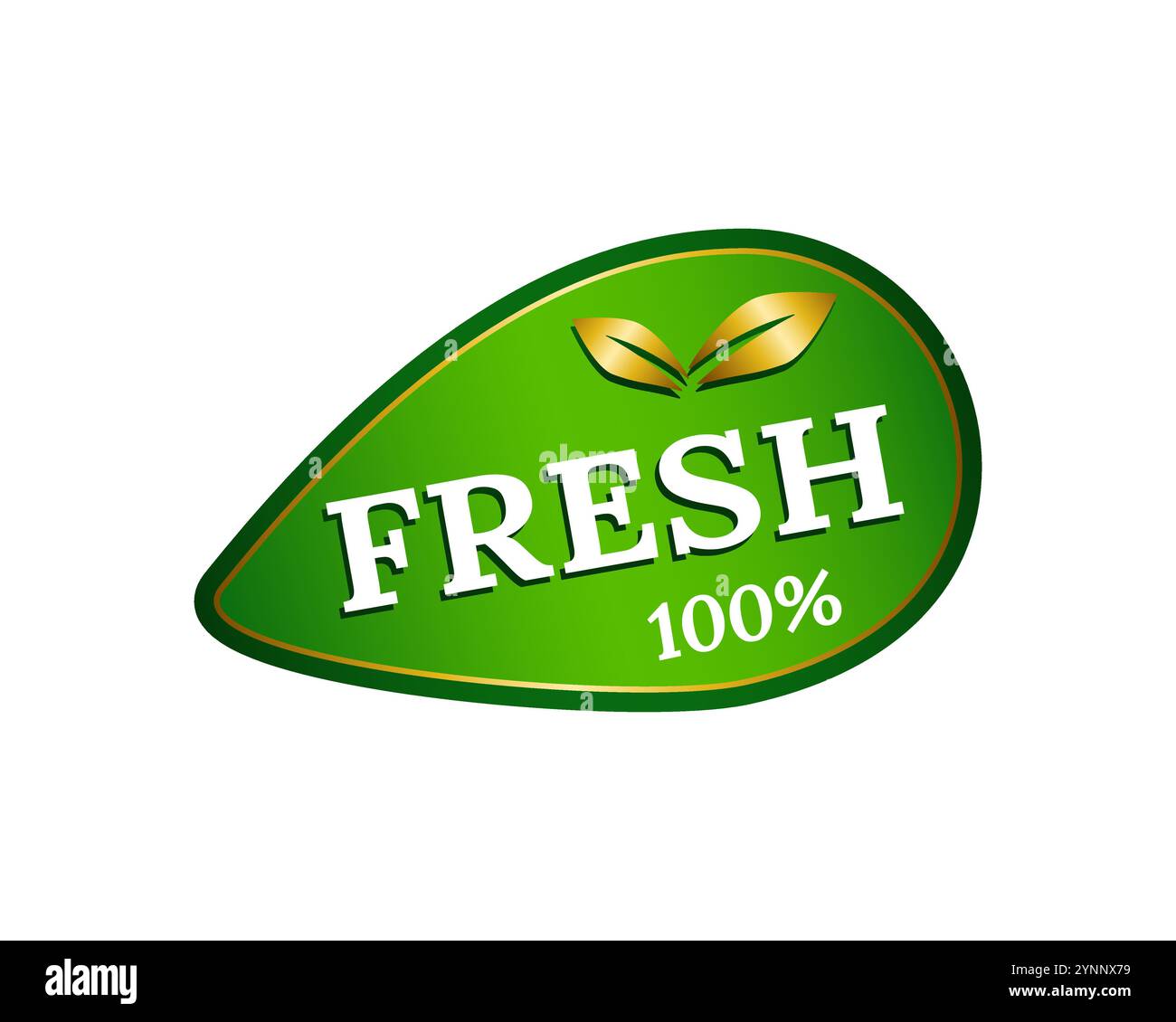 Eco label for organic, fresh, and healthy food products Stock Vector ...