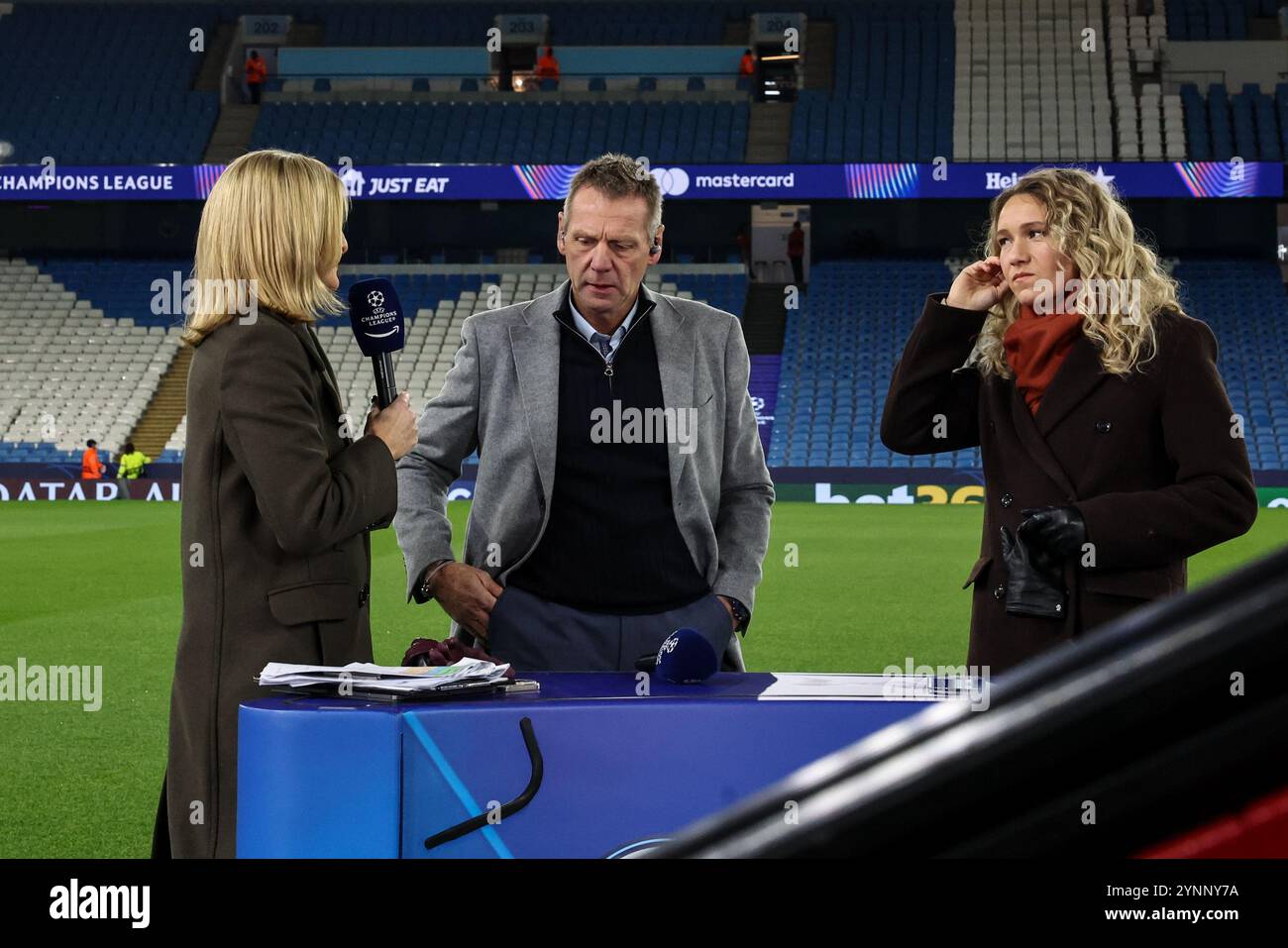 Stuart Pearce is in attendance during the UEFA Champions League match ...