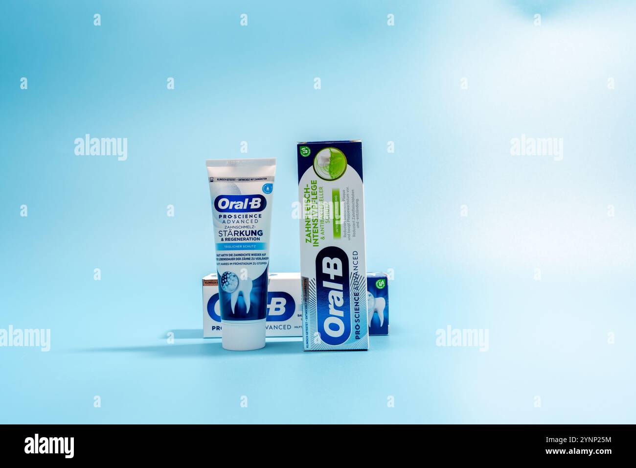 Germany Berlin November 26, 2024 A tube of toothpaste and a box of ...