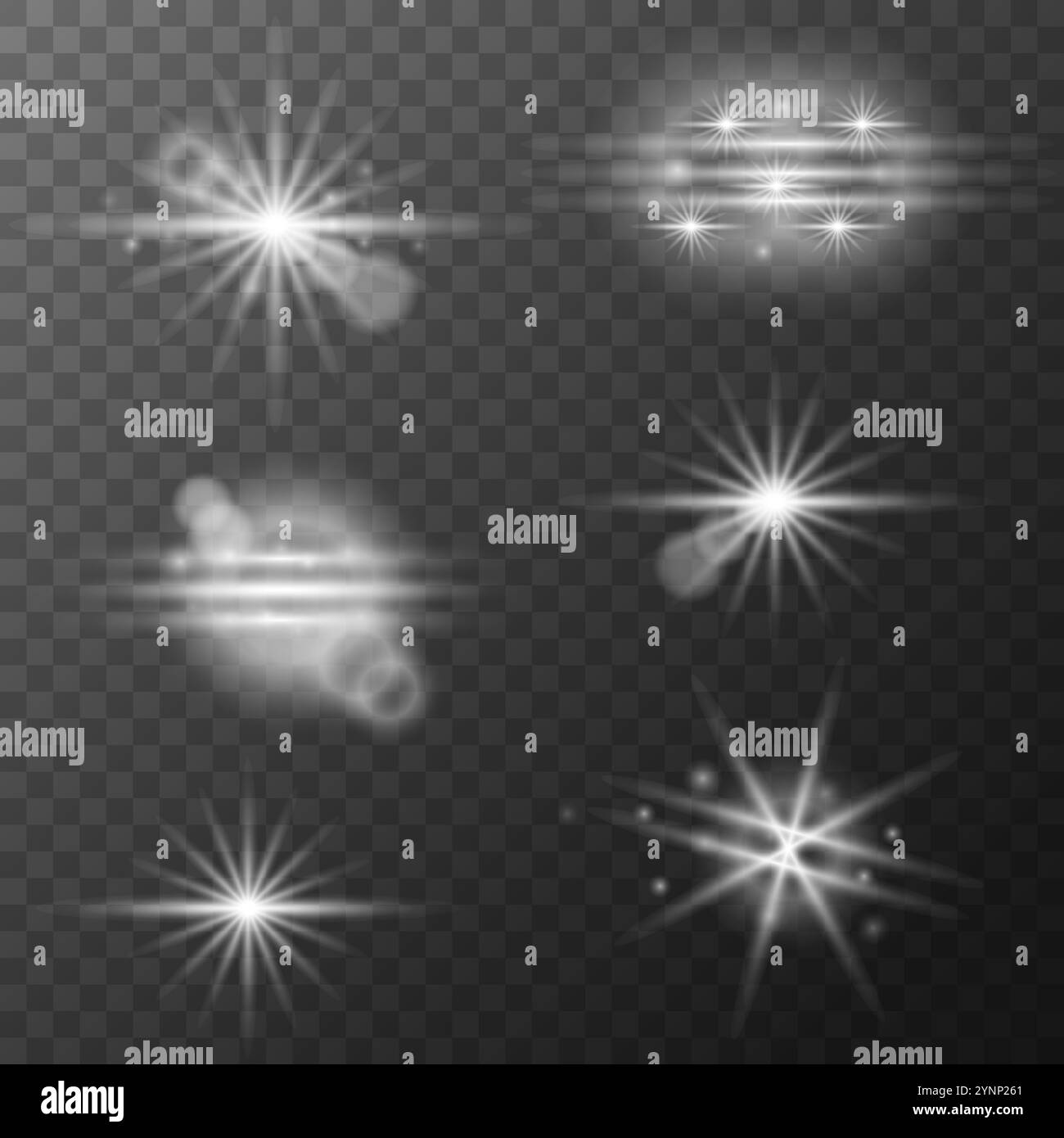 Bright sparkling light effects Stock Vector Image & Art - Alamy