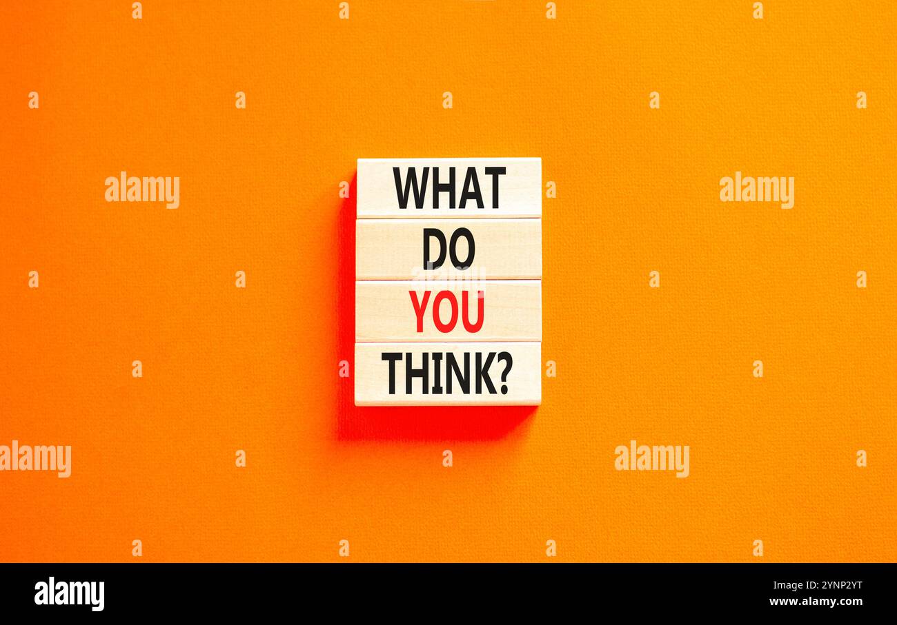 What do you think symbol. Concept words What do you think on beautiful ...