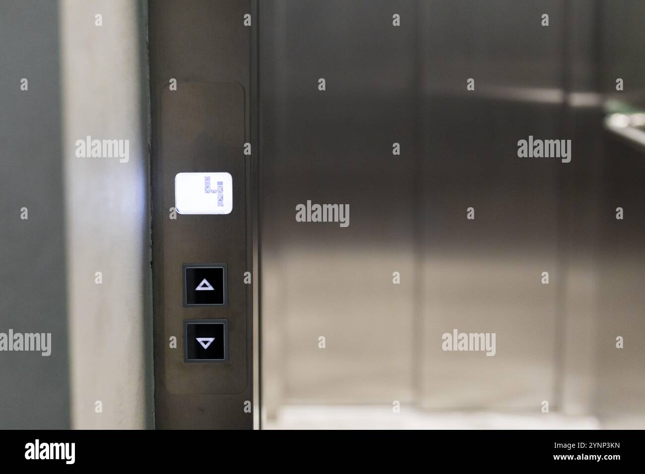 Elevator buttons panel close up Stock Photo - Alamy
