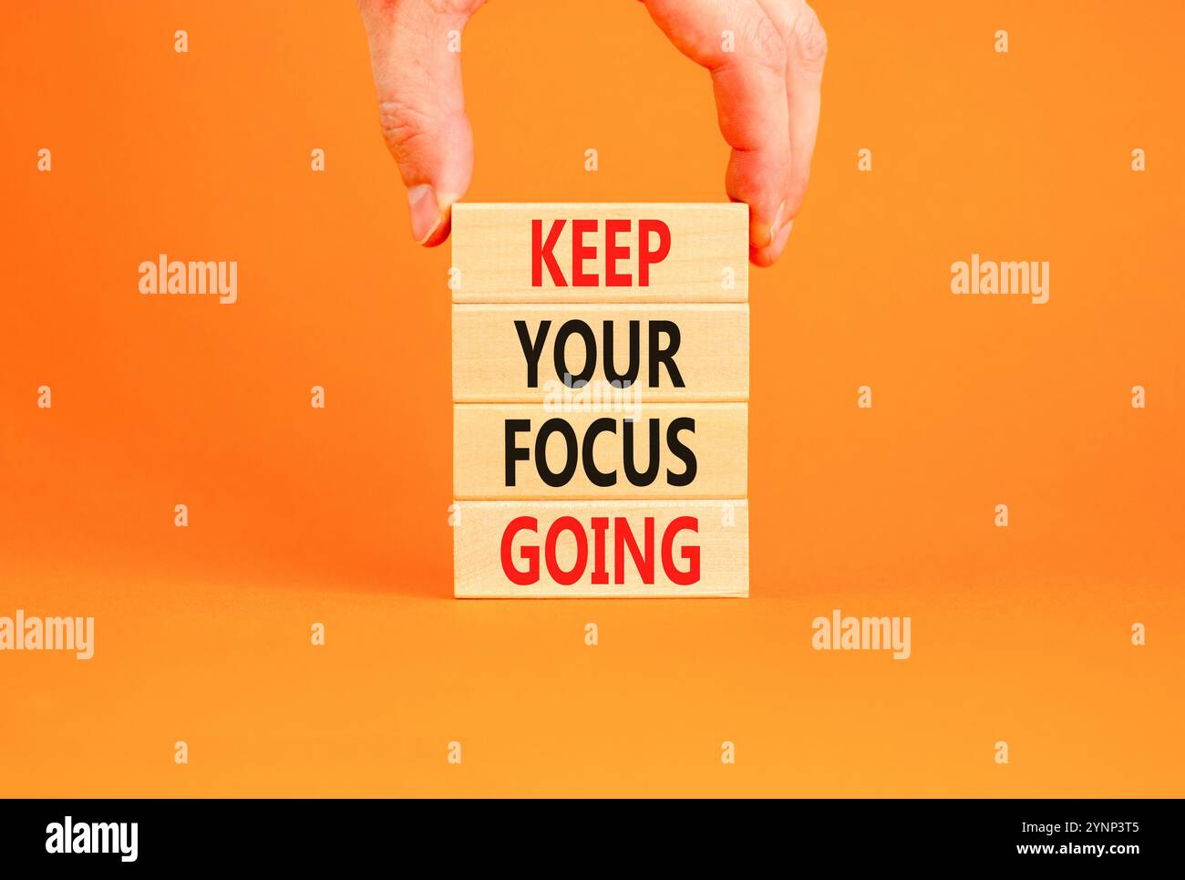 Keep your focus going symbol. Concept words Keep your focus going on ...