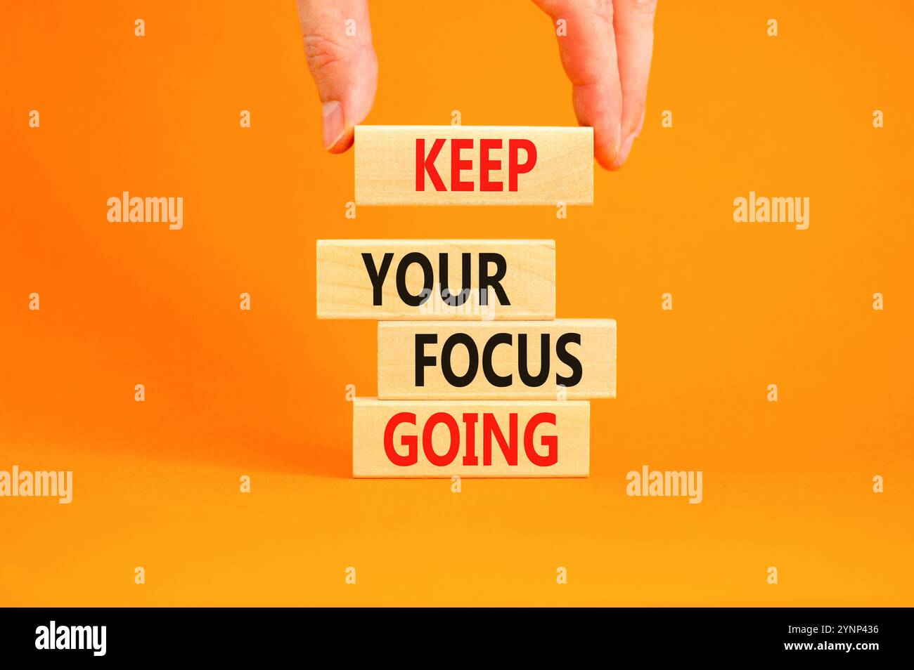 Keep your focus going symbol. Concept words Keep your focus going on ...