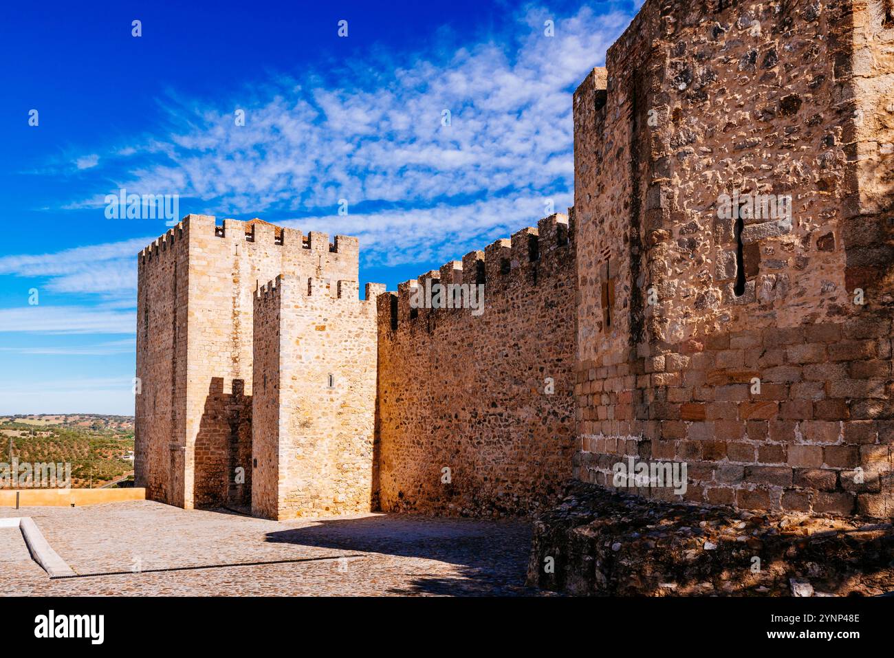 Elvas Castle. Elvas, Alentejo, Portugal, Europe Stock Photo - Alamy