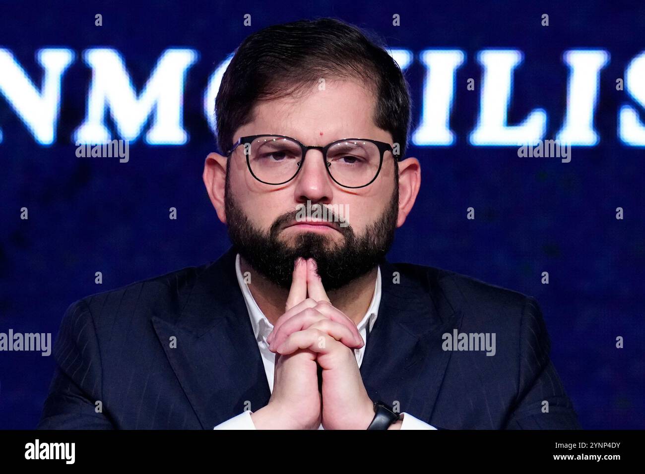 FILE - President Gabriel Boric attends the inauguration of the annual ...