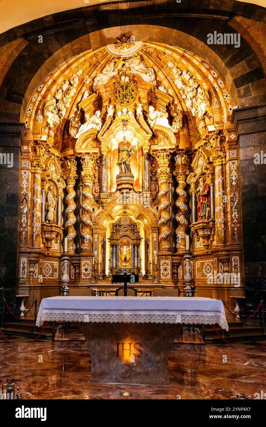 Main altar. Basilica of Loyola. Sanctuary of Ignatius of Loyola ...