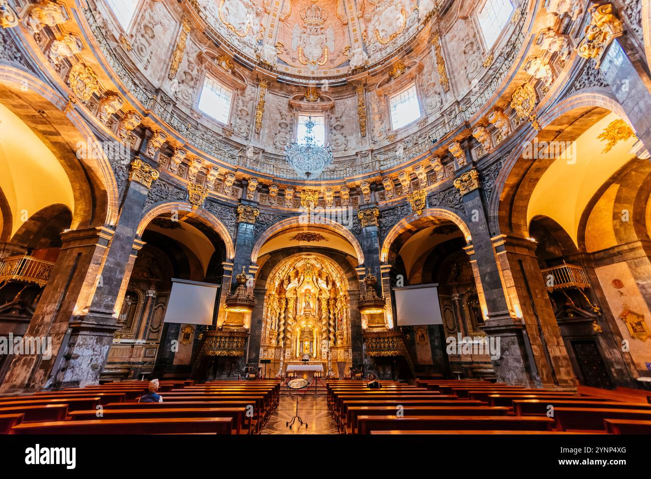Interior of Basilica of Loyola. Sanctuary of Ignatius of Loyola ...