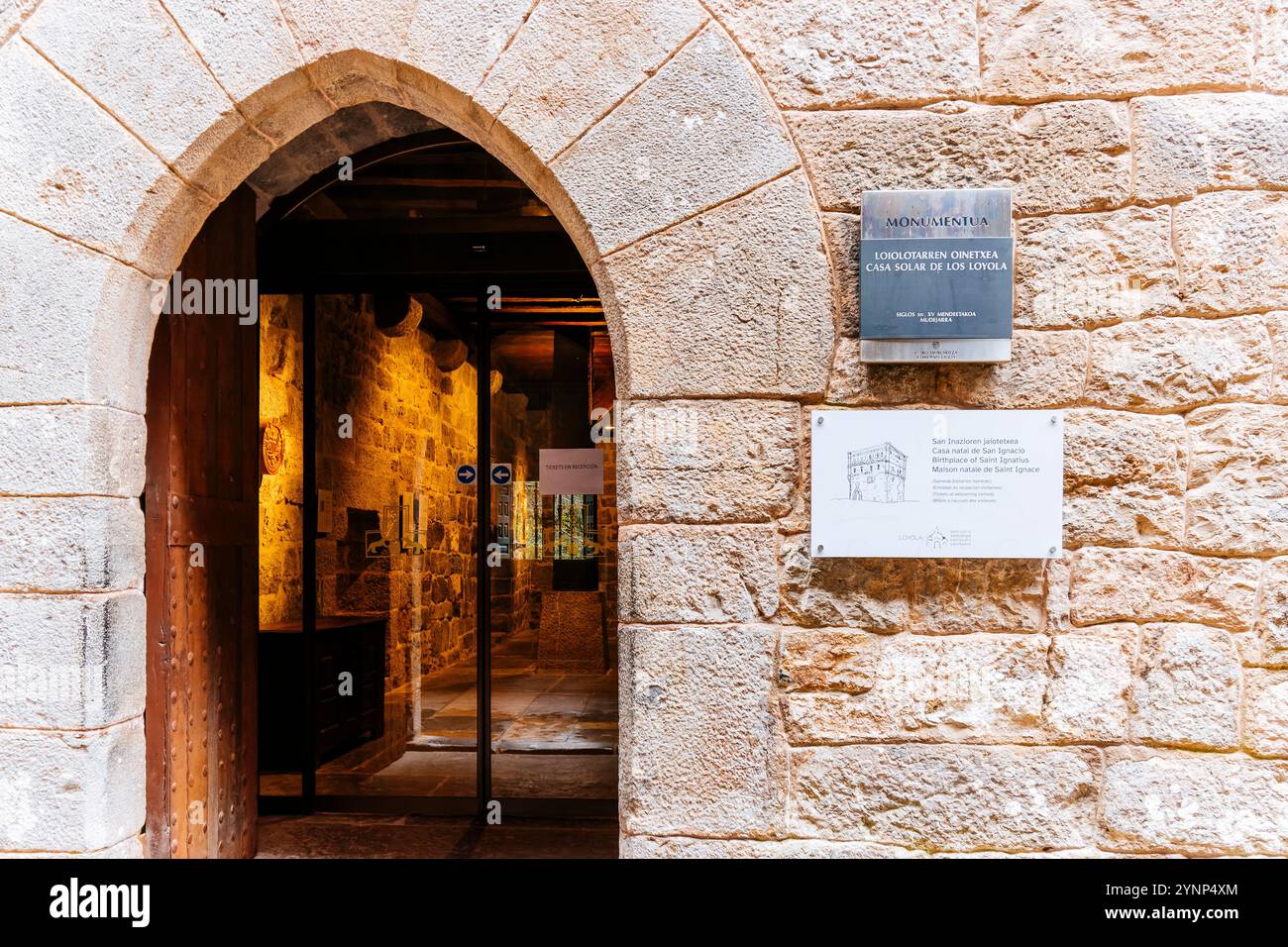 Birthplace of saint ignatius. Tower house of the Loyola family. The ...