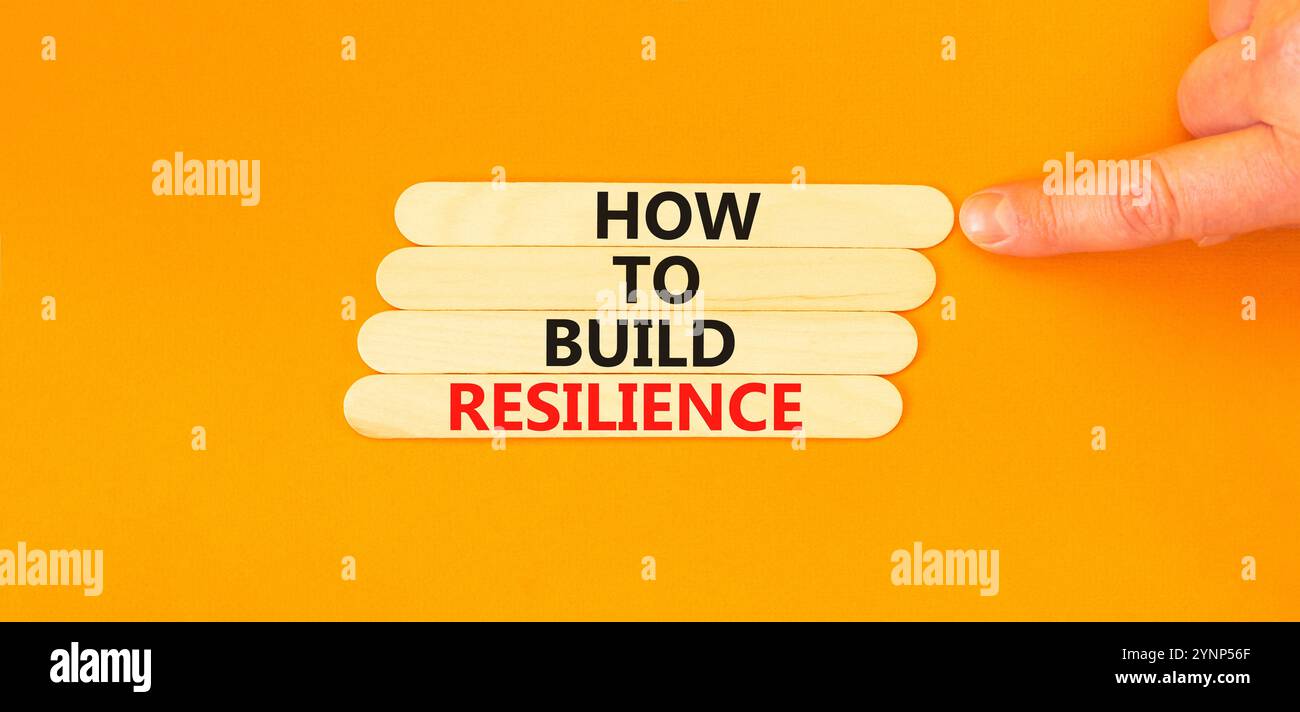 How to build resilience symbol. Concept words How to build resilience ...