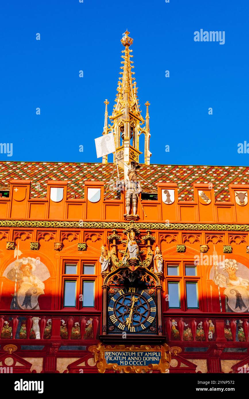The Basel Town Hall is a 500-year-old building dominating the ...