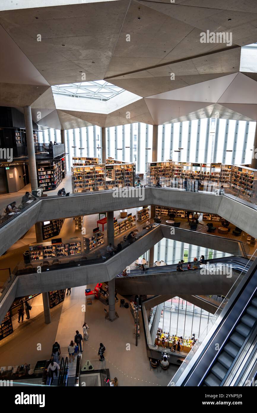 Oslo, Norway - 08.01.2024: Deichman library, the main public library in ...