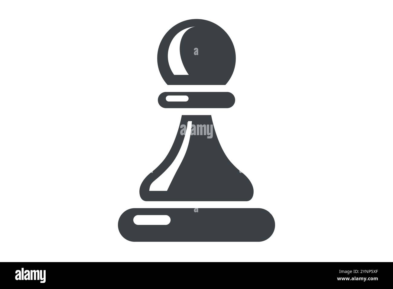 pawn chess piece black icon Stock Vector Image & Art - Alamy