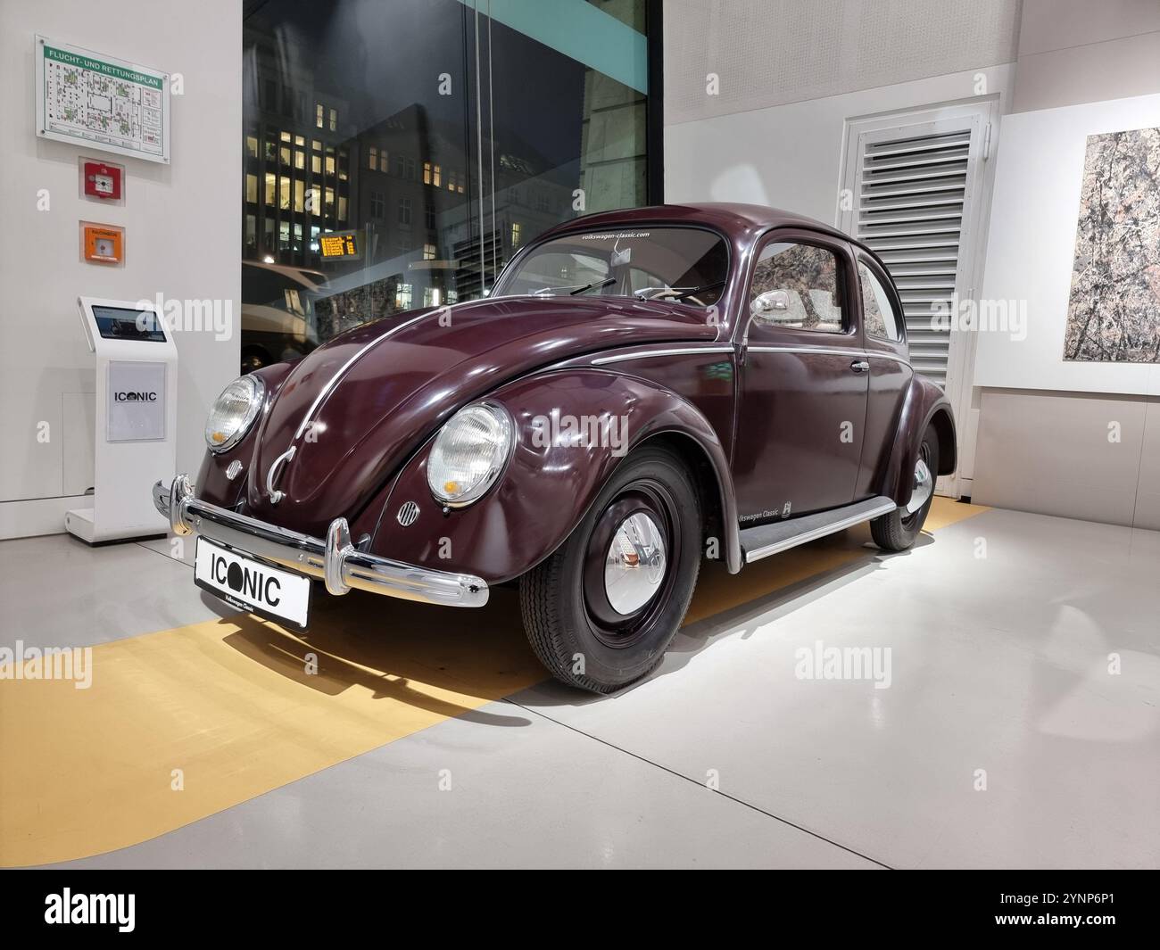 Classic Volkswagen Beetle as exhibited at the Iconic exposition in Berlin, Germany Stock Photo ...