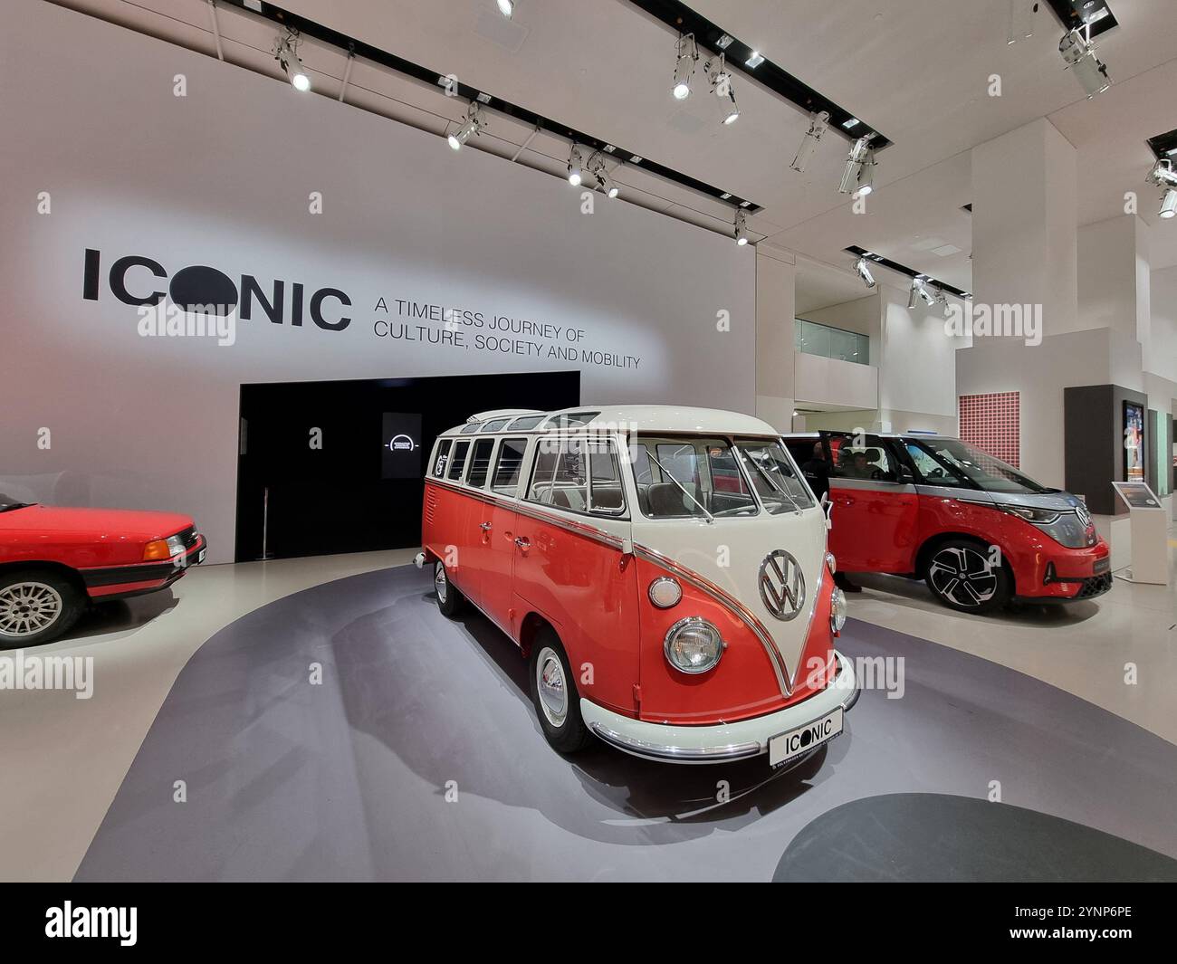 Volkswagen microbus van & VW ID. Buzz GTX as exhibited at the Iconic ...