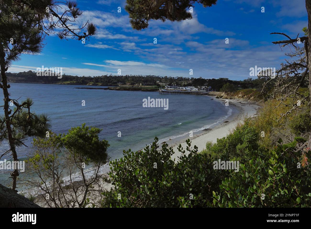 Pebble Beach, Monterey Peninsula, California USA - 2024 The main beach ...