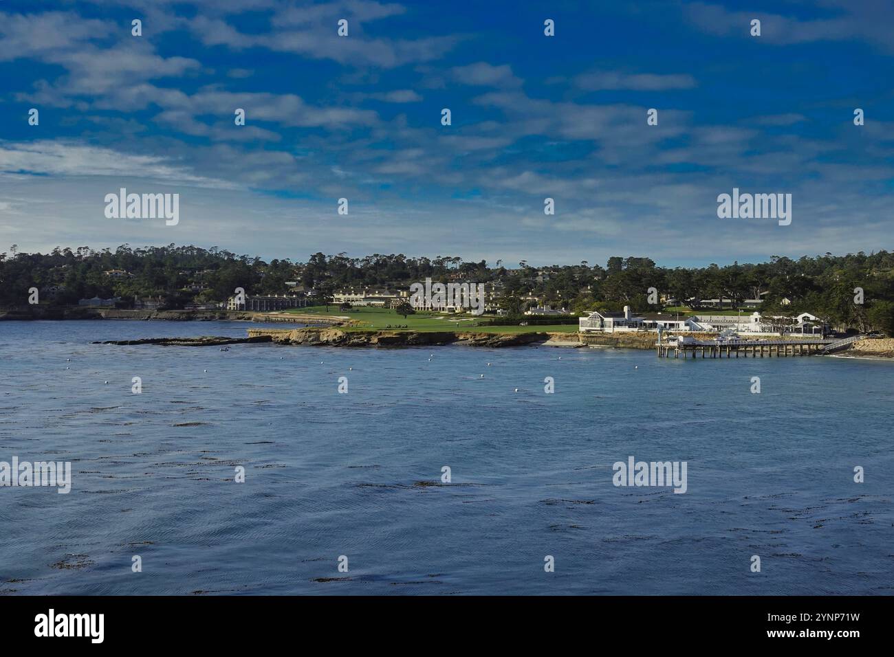 Pebble Beach, Monterey Peninsula, California USA - 2024 View to the ...