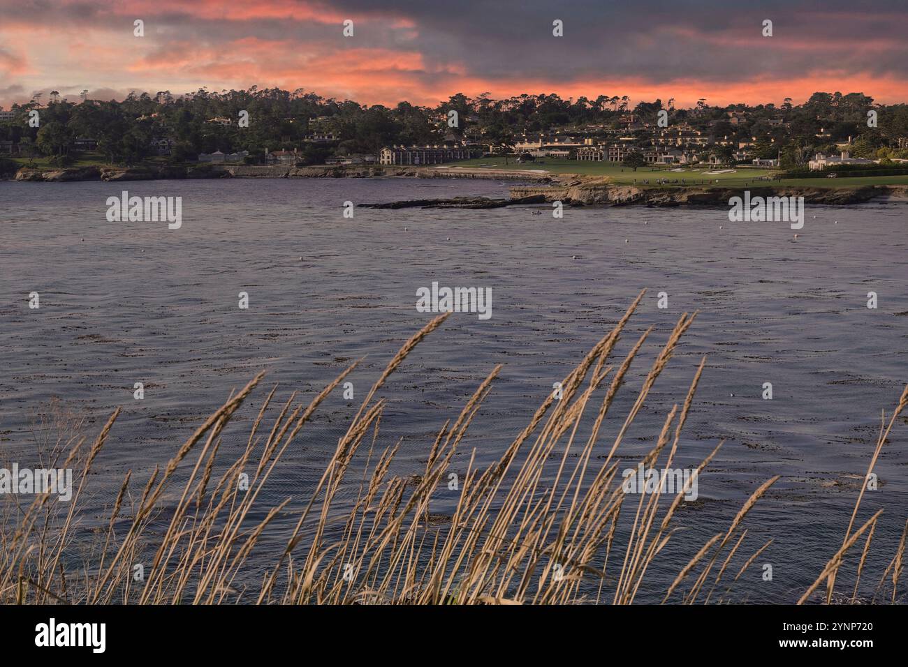 Pebble Beach, Monterey Peninsula, California USA - 2024 View to the ...