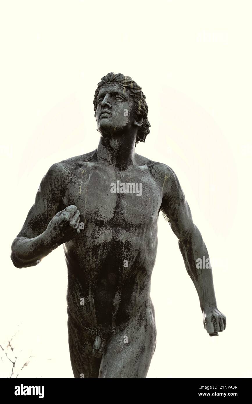 Greek Runner Sculpture Stock Photo - Alamy
