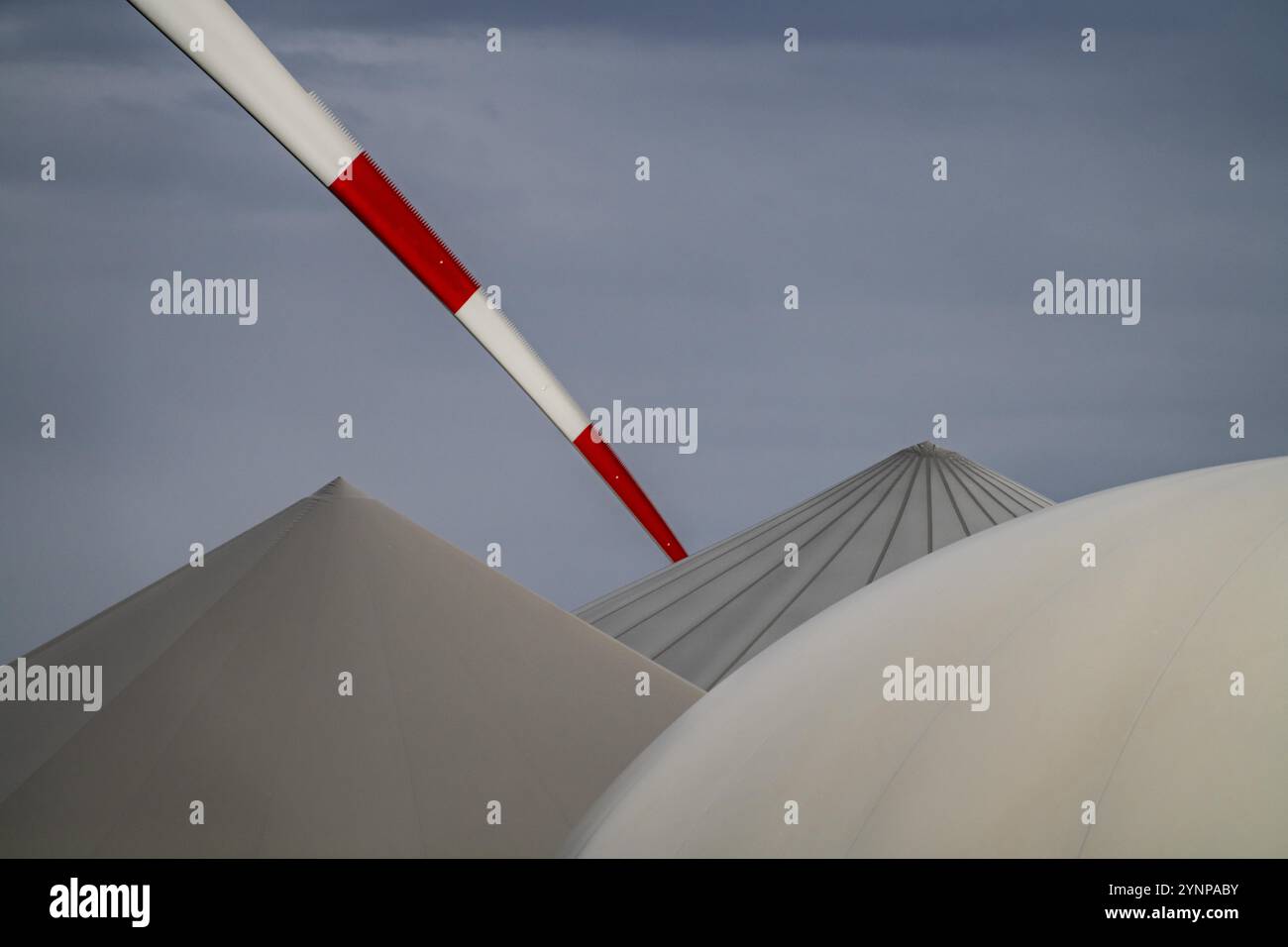 Gas storage of a biogas plant, wing of a wind energy plant, the gas is ...