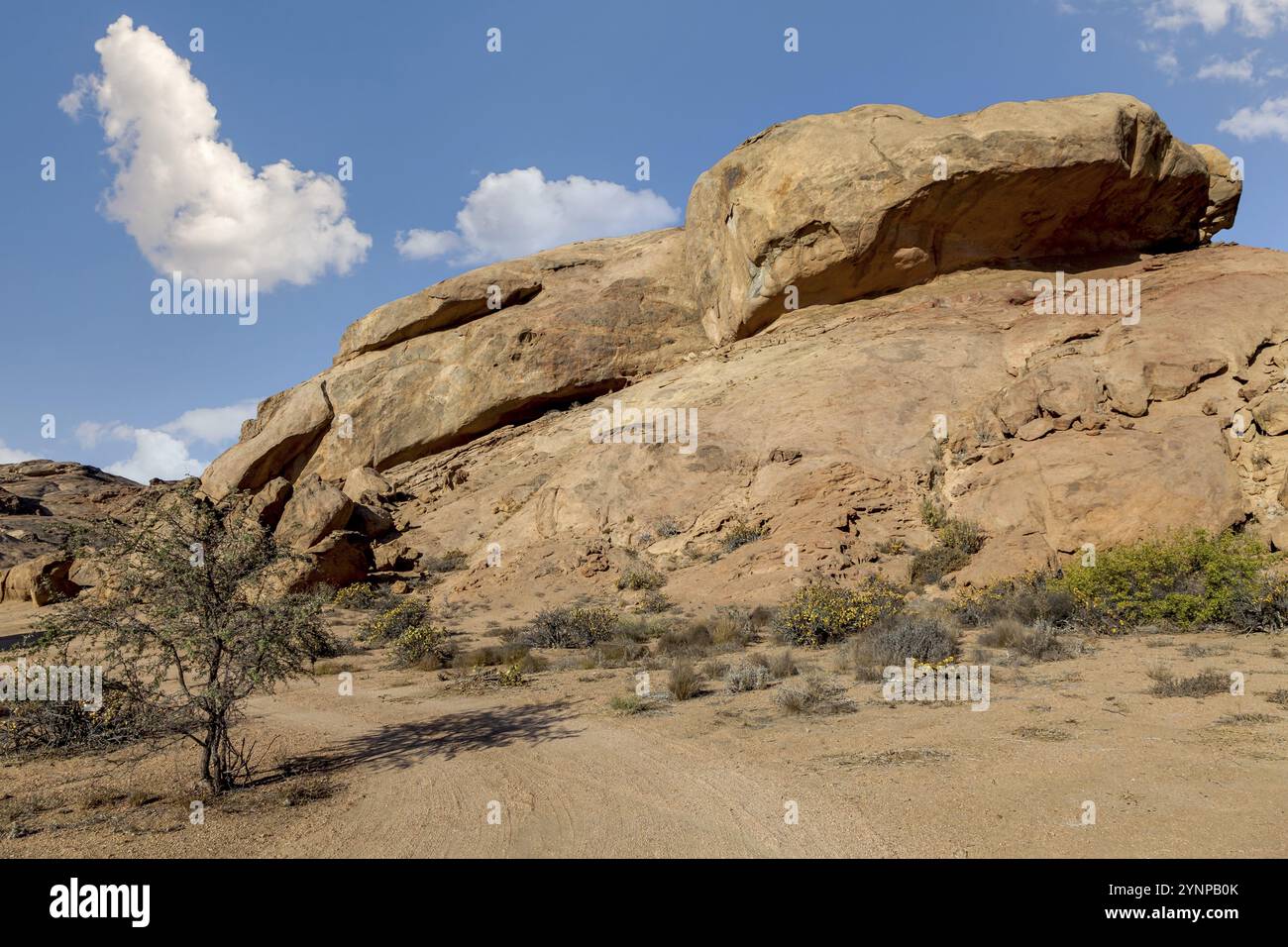 Rock formations, side gorge of the Khan River Valley, Namibia, Africa ...