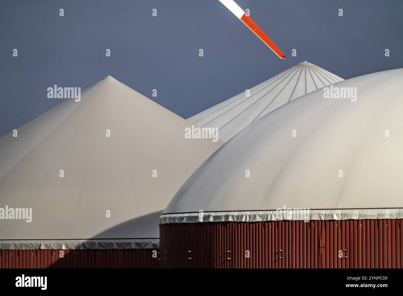 Gas storage of a biogas plant, wing of a wind energy plant, the gas is ...