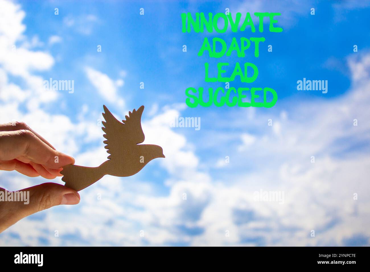 Innovate adapt lead succeed symbol. Concept words Innovate Adapt Lead ...