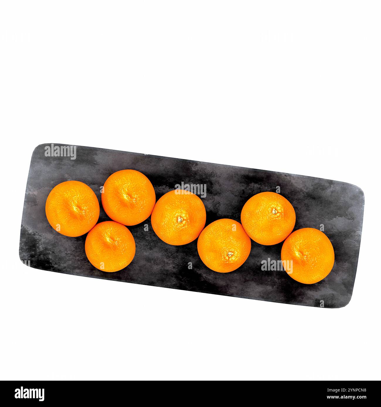 3d render orange mandarin fruits Stock Photo - Alamy